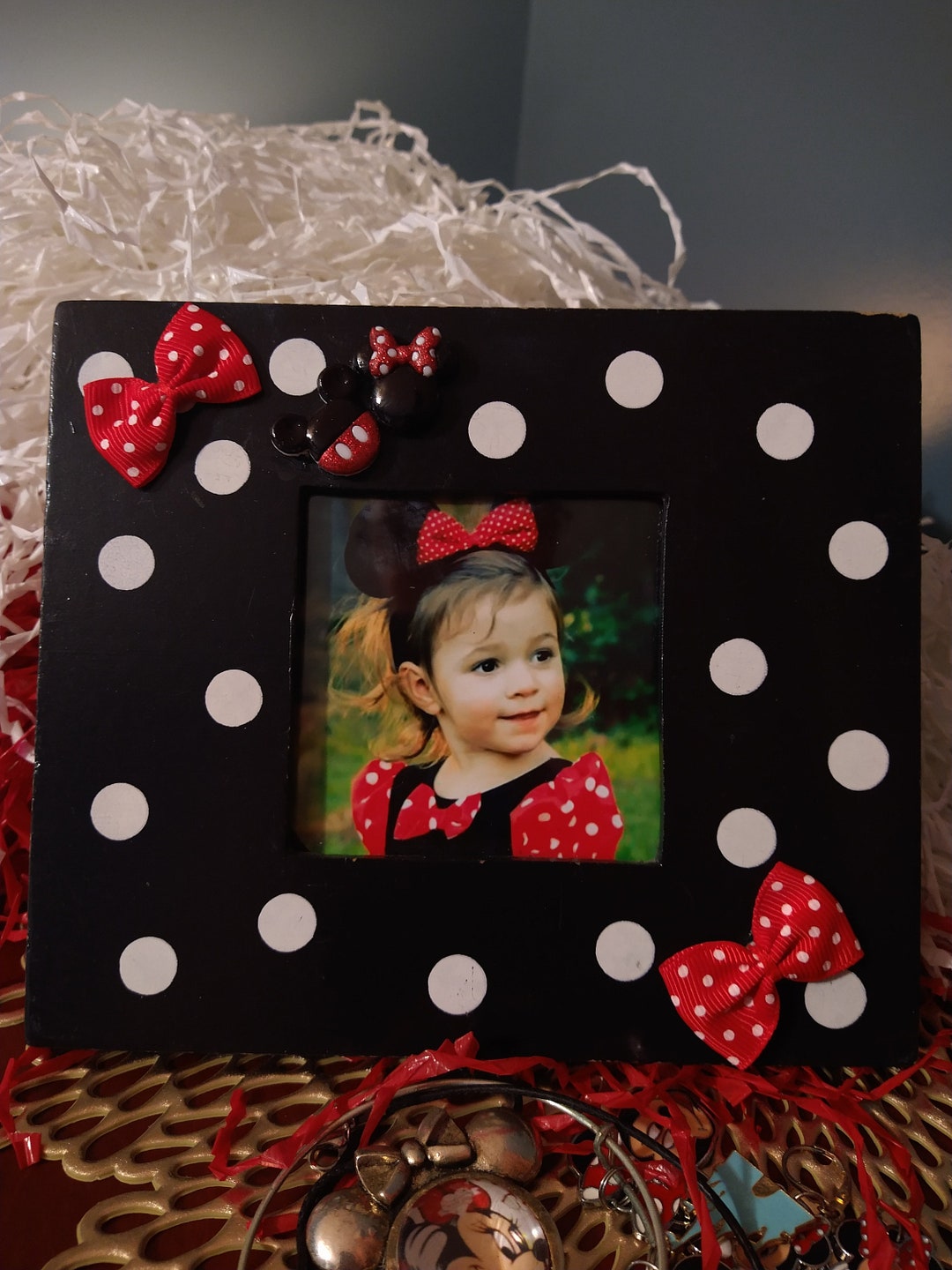 Minnie and Mickey Luv Photo Frame - Etsy