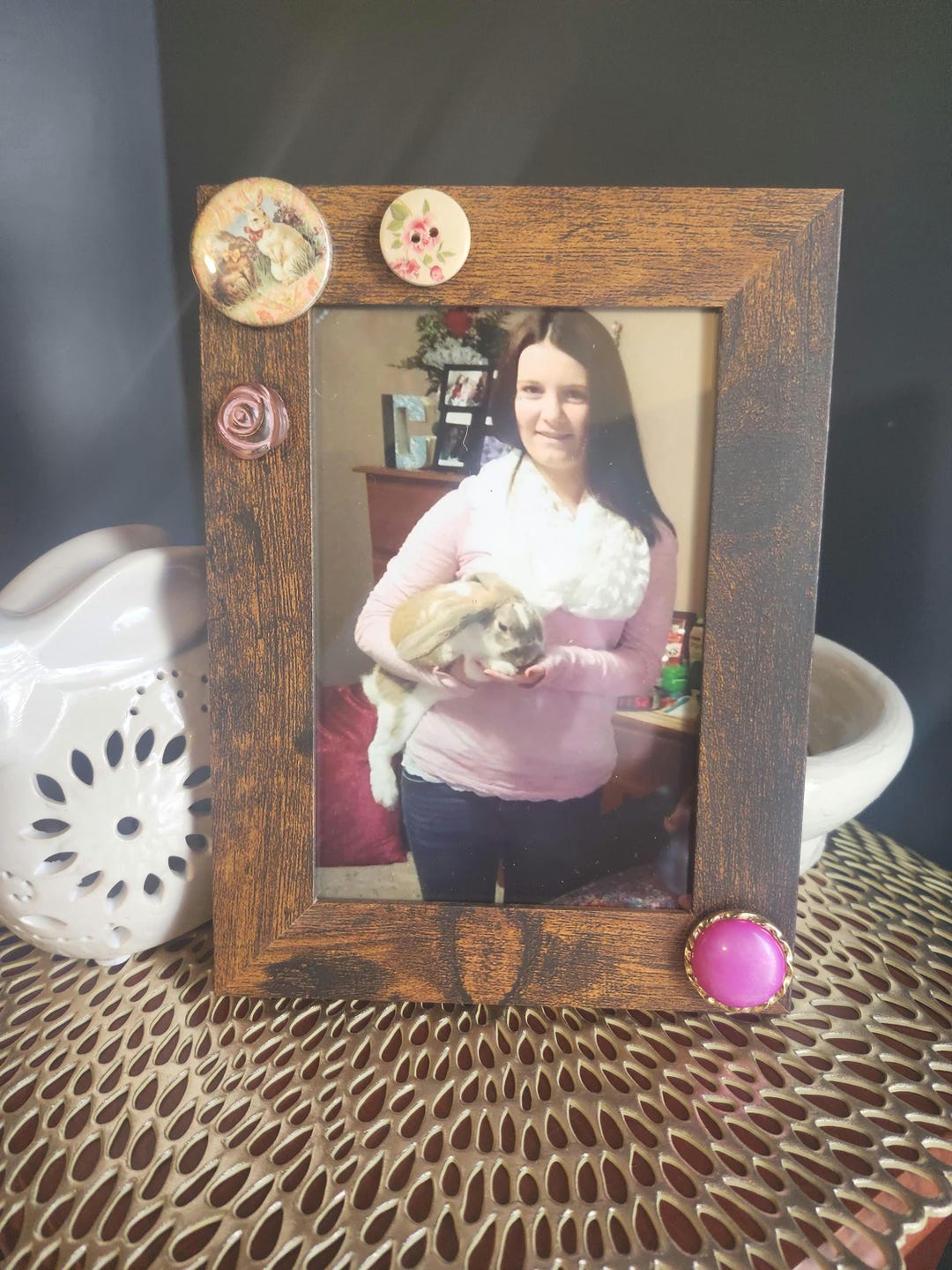 My Pet Rabbit- 4x6 Rabbit Photo Frame - Etsy