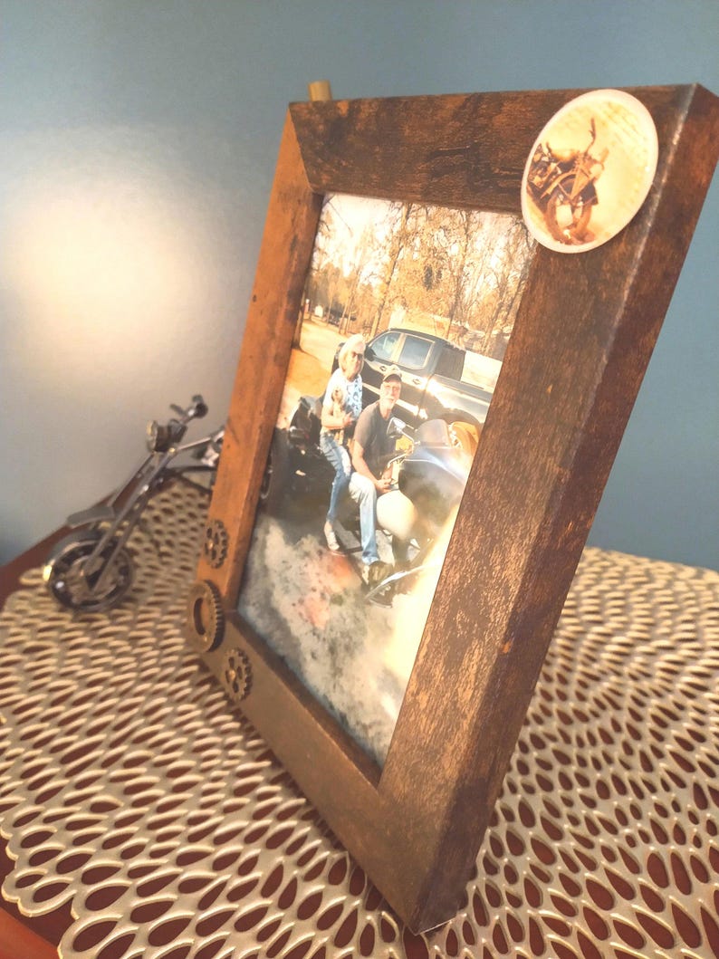 Motorcycle Fun Photo Frame - Etsy