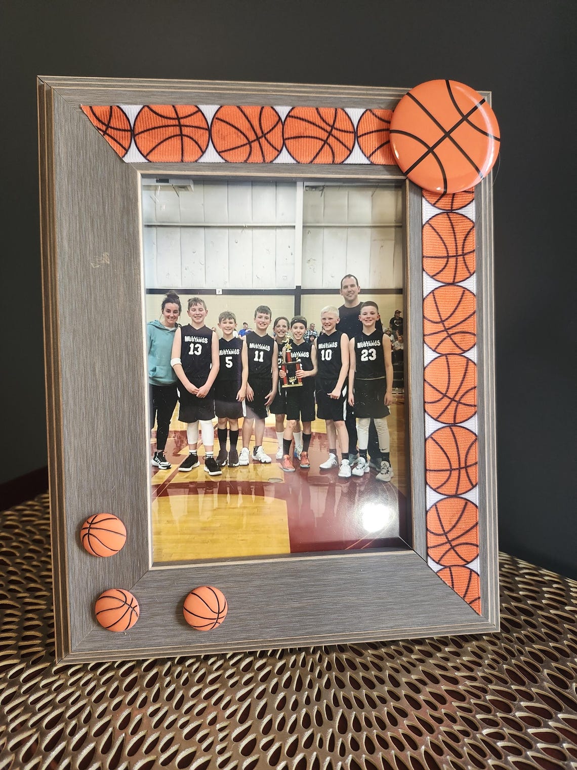 Basketball Team Fun 5x7 Photo Frame - Etsy