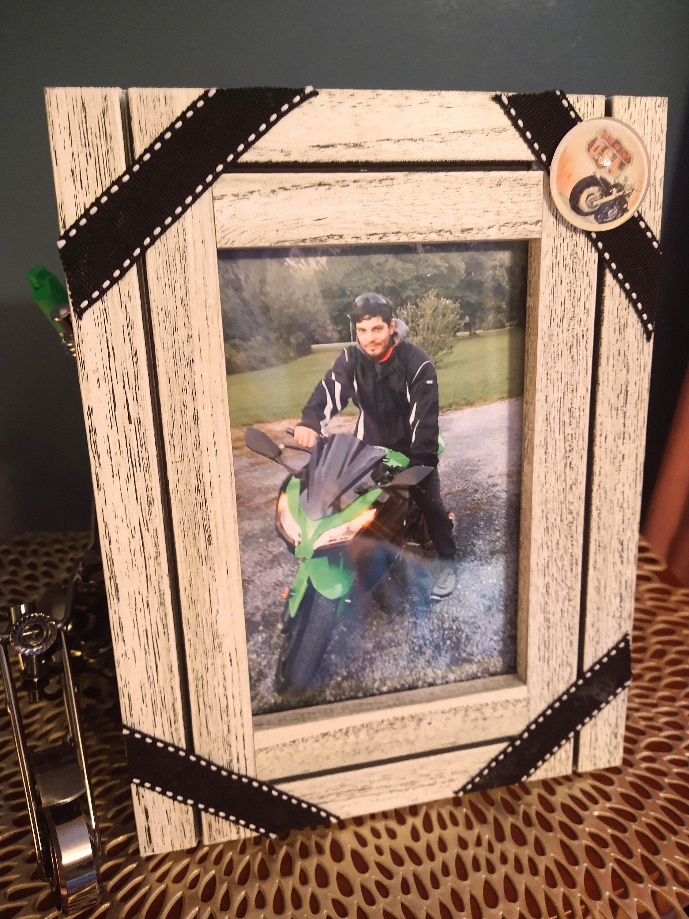 Motorcycle Mania Photo Frame - Etsy