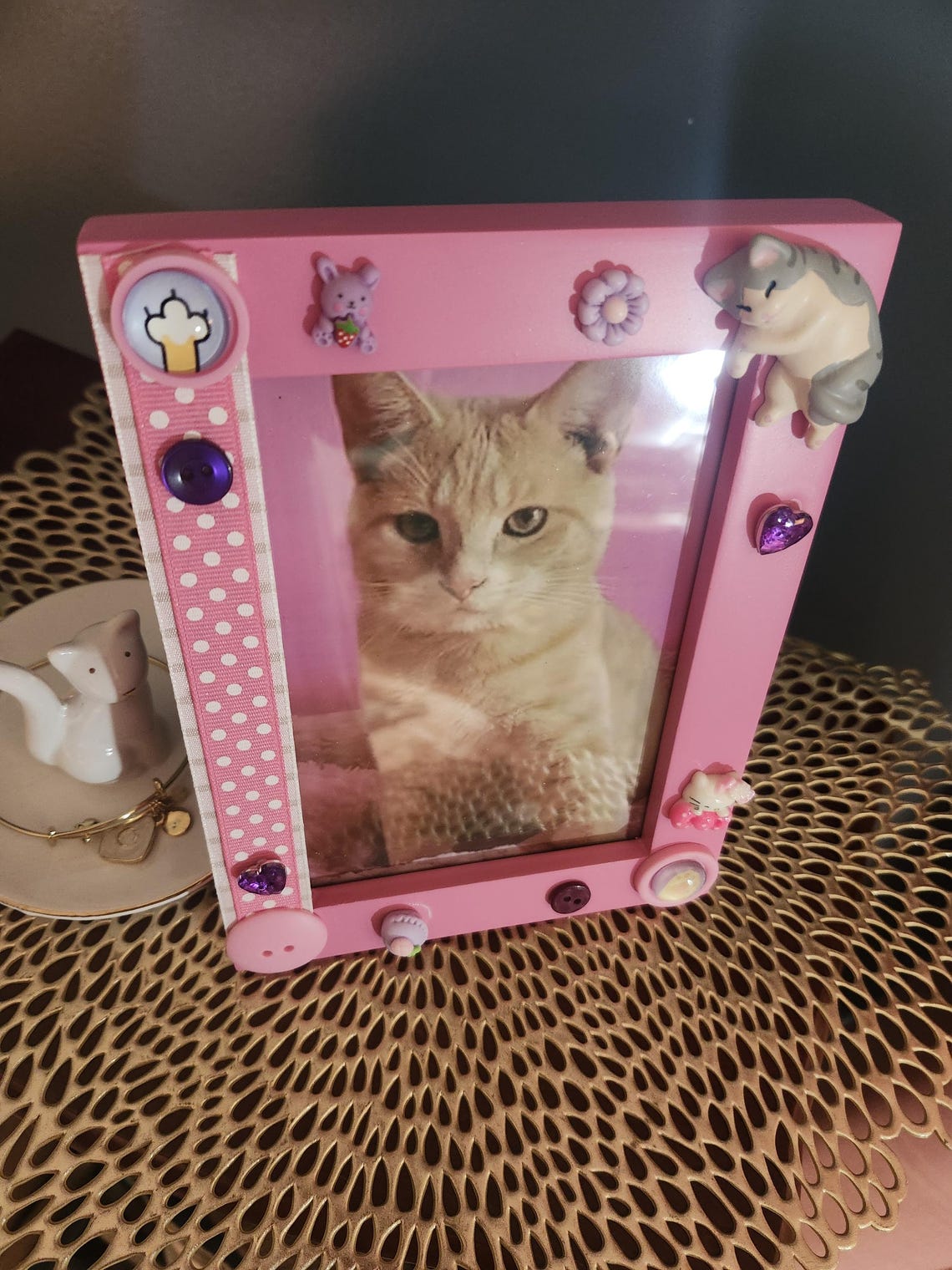 My Pet Kitty Cat Pink Photo Frame - Etsy