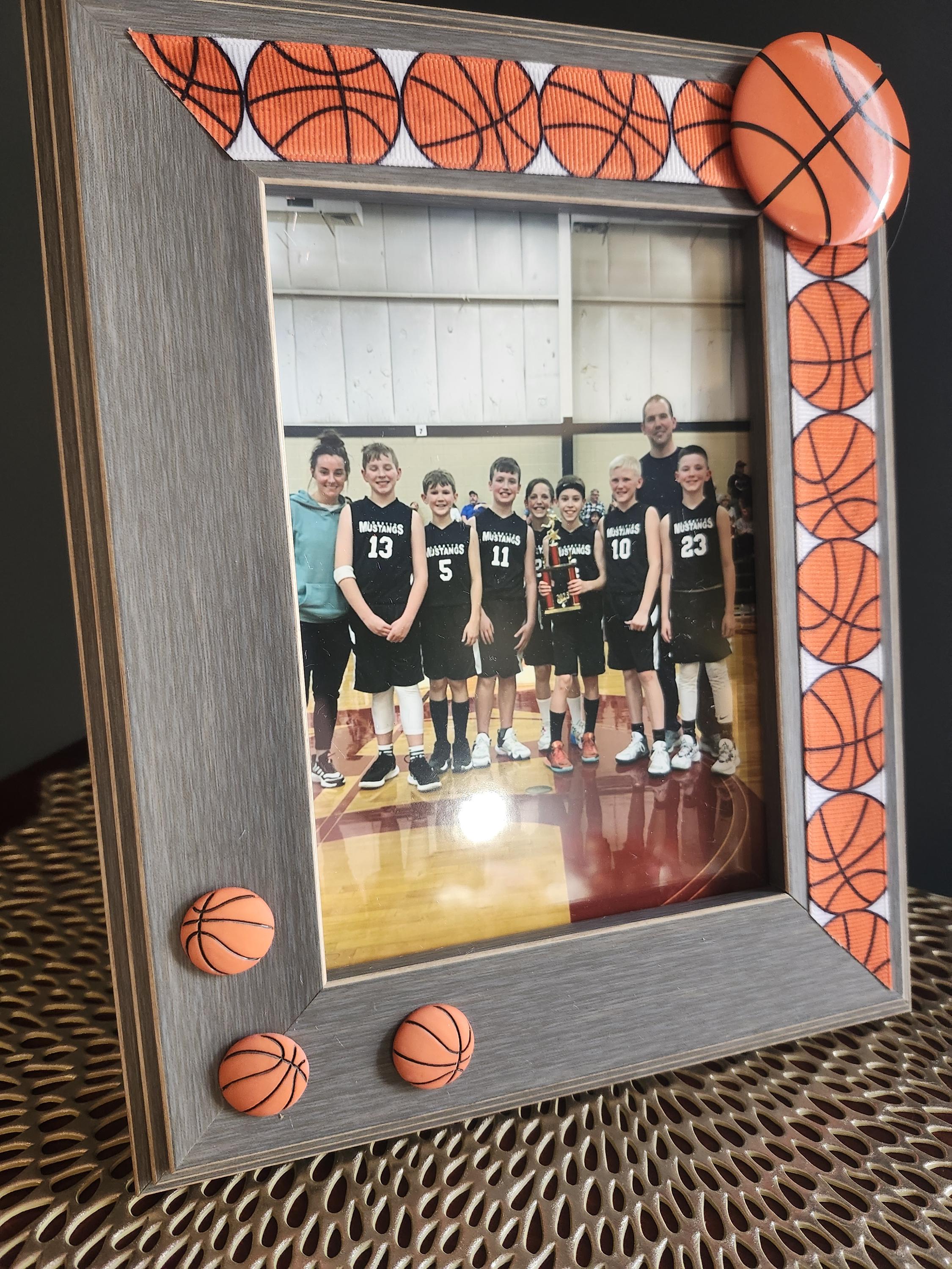 Basketball Team Fun Photo Frame - Etsy
