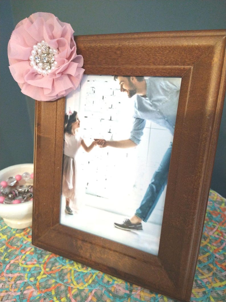 Pink Flower Photo Frame - Etsy