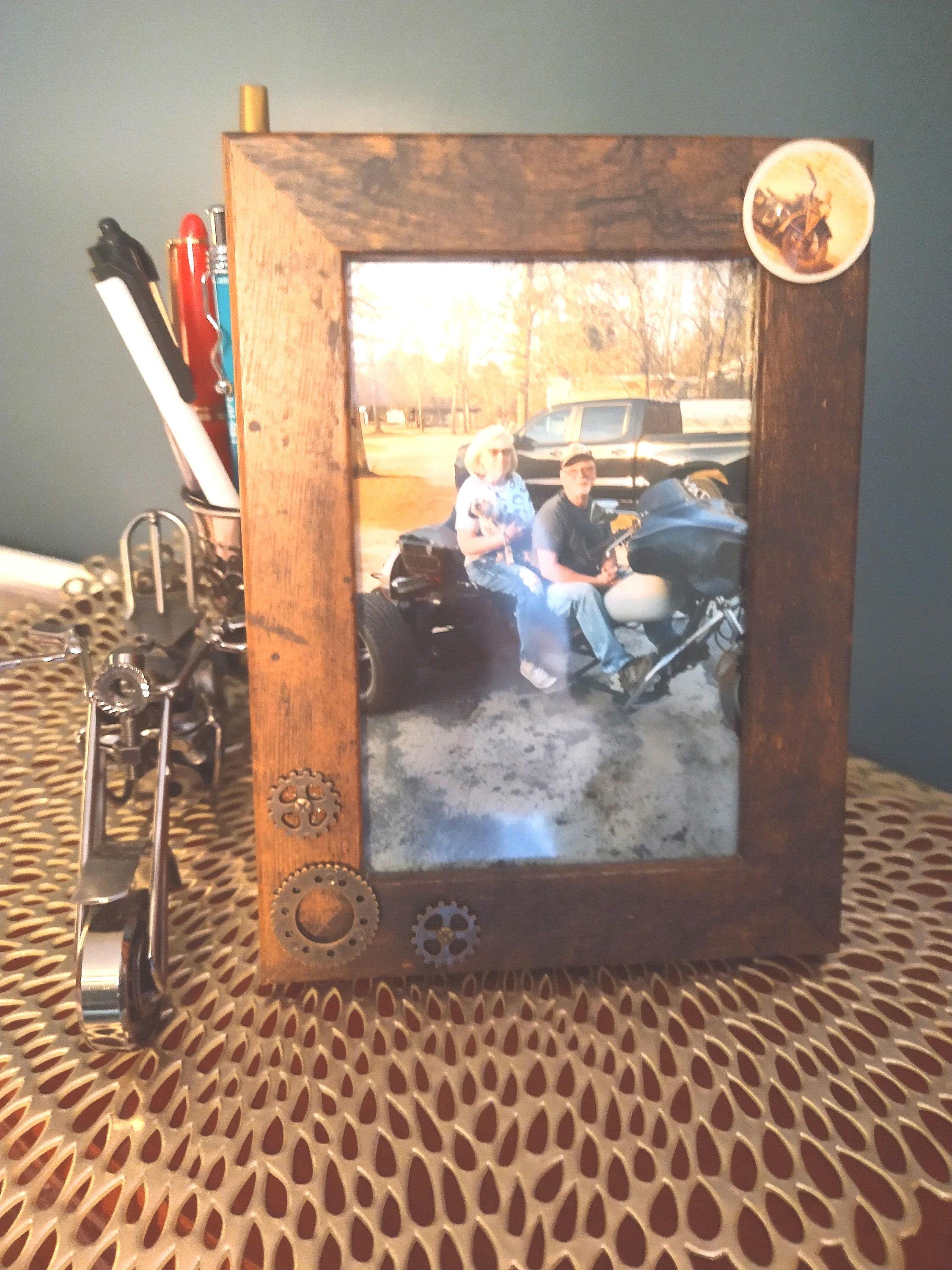 Motorcycle Fun Photo Frame - Etsy