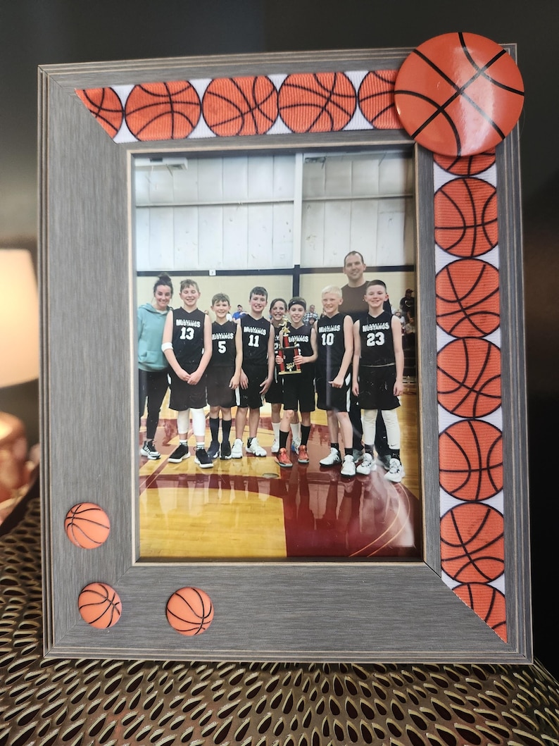 Basketball Team Fun 5x7 Photo Frame - Etsy