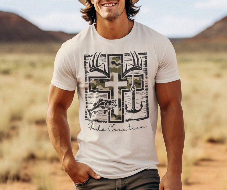 Cute Religious Shirt for Men Religious Gift for Dads Deer Hunting ...