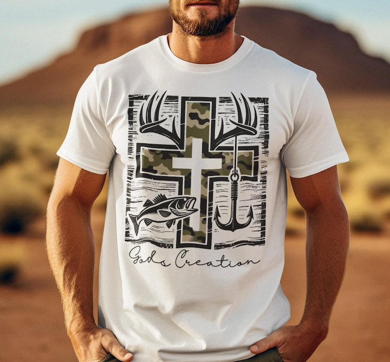 Cute Religious Shirt for Men Religious Gift for Dads Deer Hunting ...