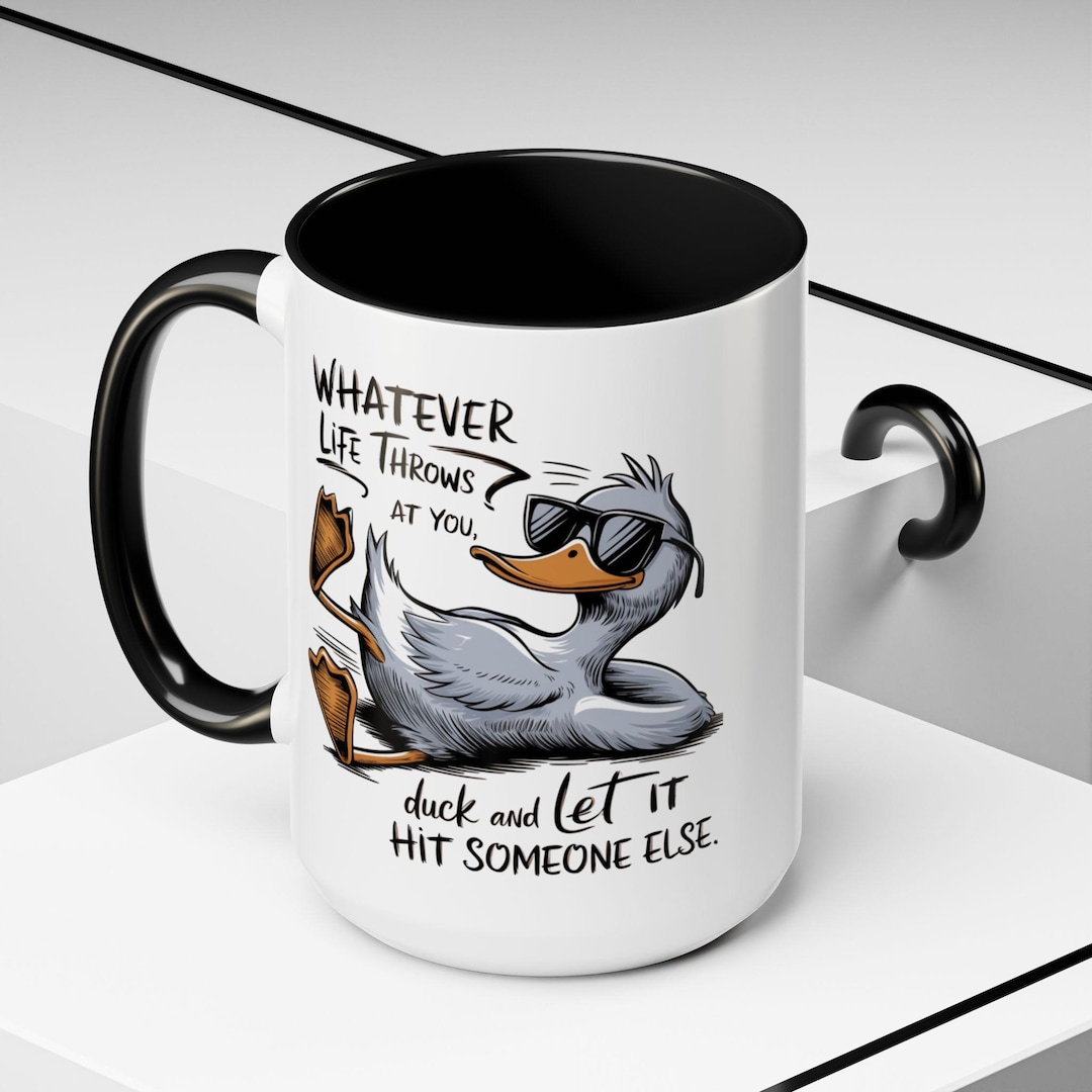 Sassy Duck Coffee Mug, Funny Gift for Coffee Lovers, Whimsical Kitchen ...
