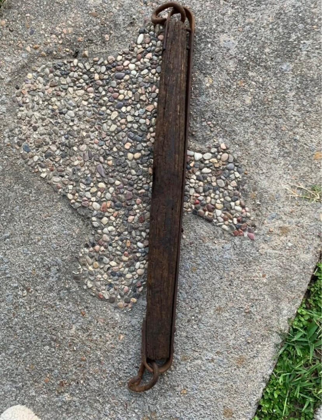 Antique Wooden Single Tree (yoke/whiffletree), Primitive Farm Plowing ...