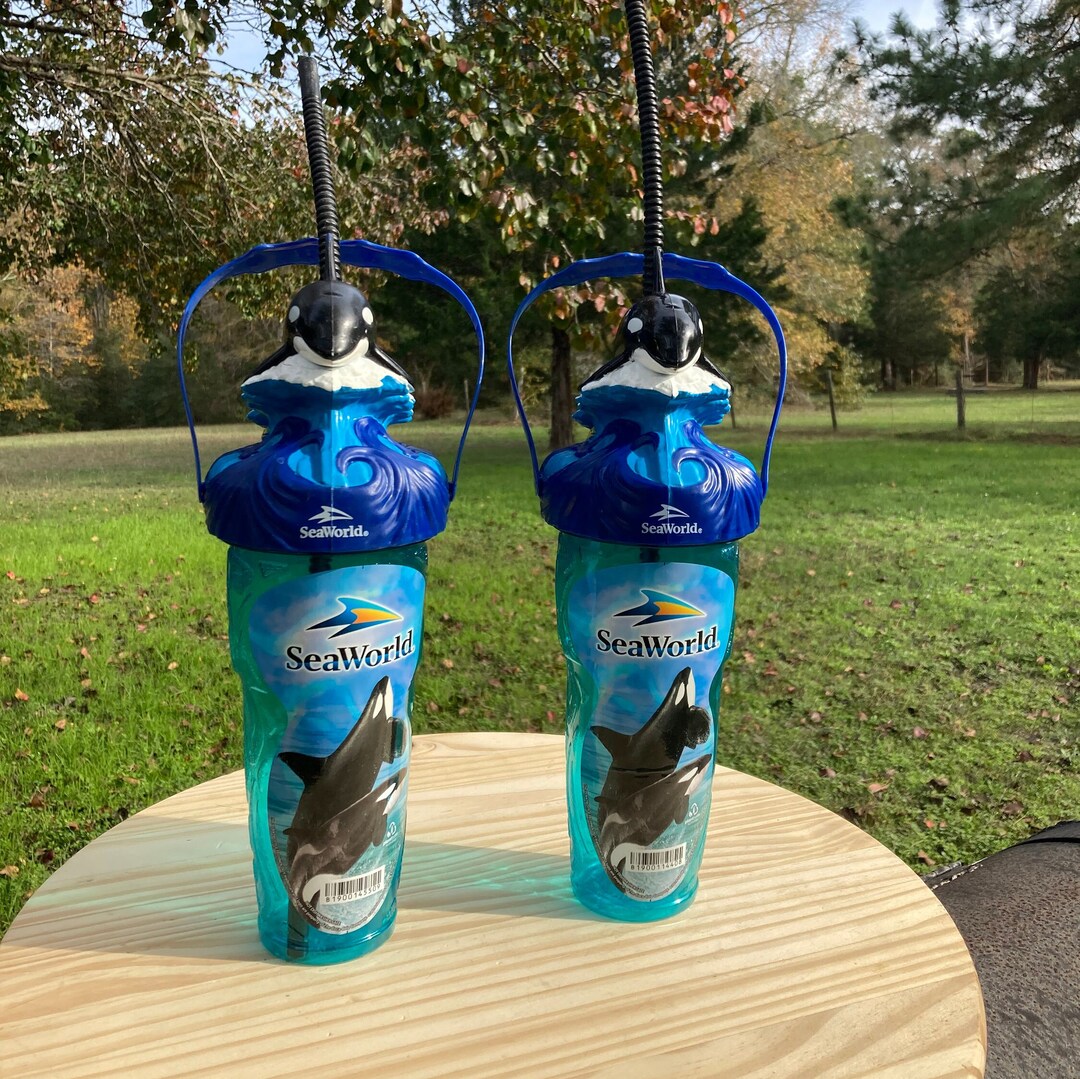 Sea World Shamu Orca Killer Whale Cups Including Straws - Etsy