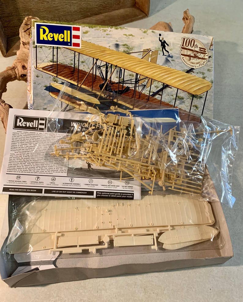 2004 100th Anniversary Aircraft Model Kit No 5243 Wright Flyer "first ...