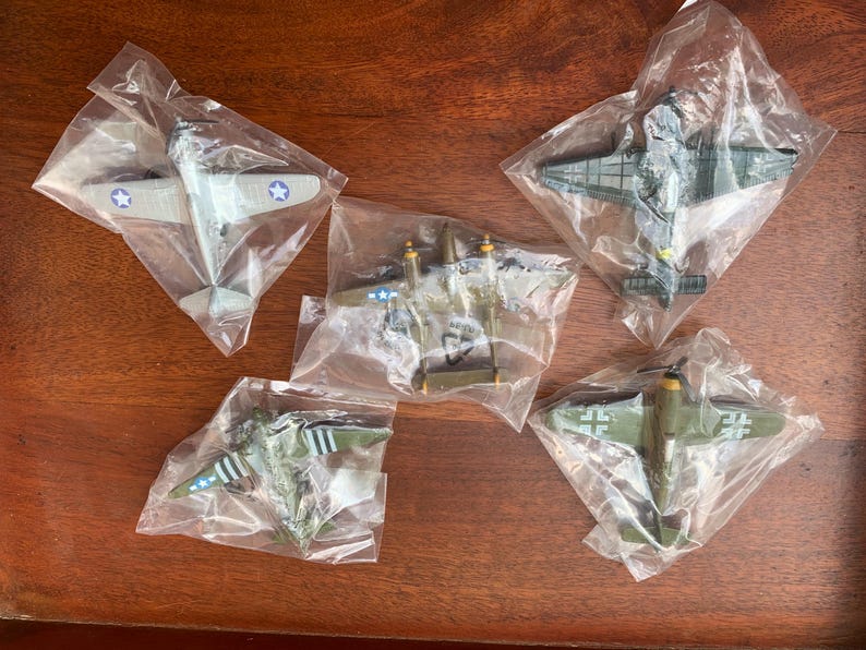 Vintage Dyna Flites Aircraft Die-cast Planes, World War II (fighter ...