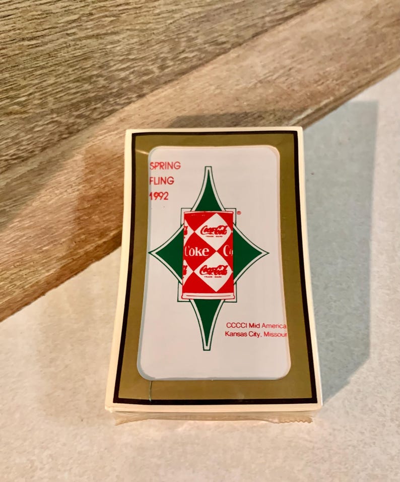 1992 Spring Fling Coca-cola Playing Deck Cards, Factory Sealed Package ...