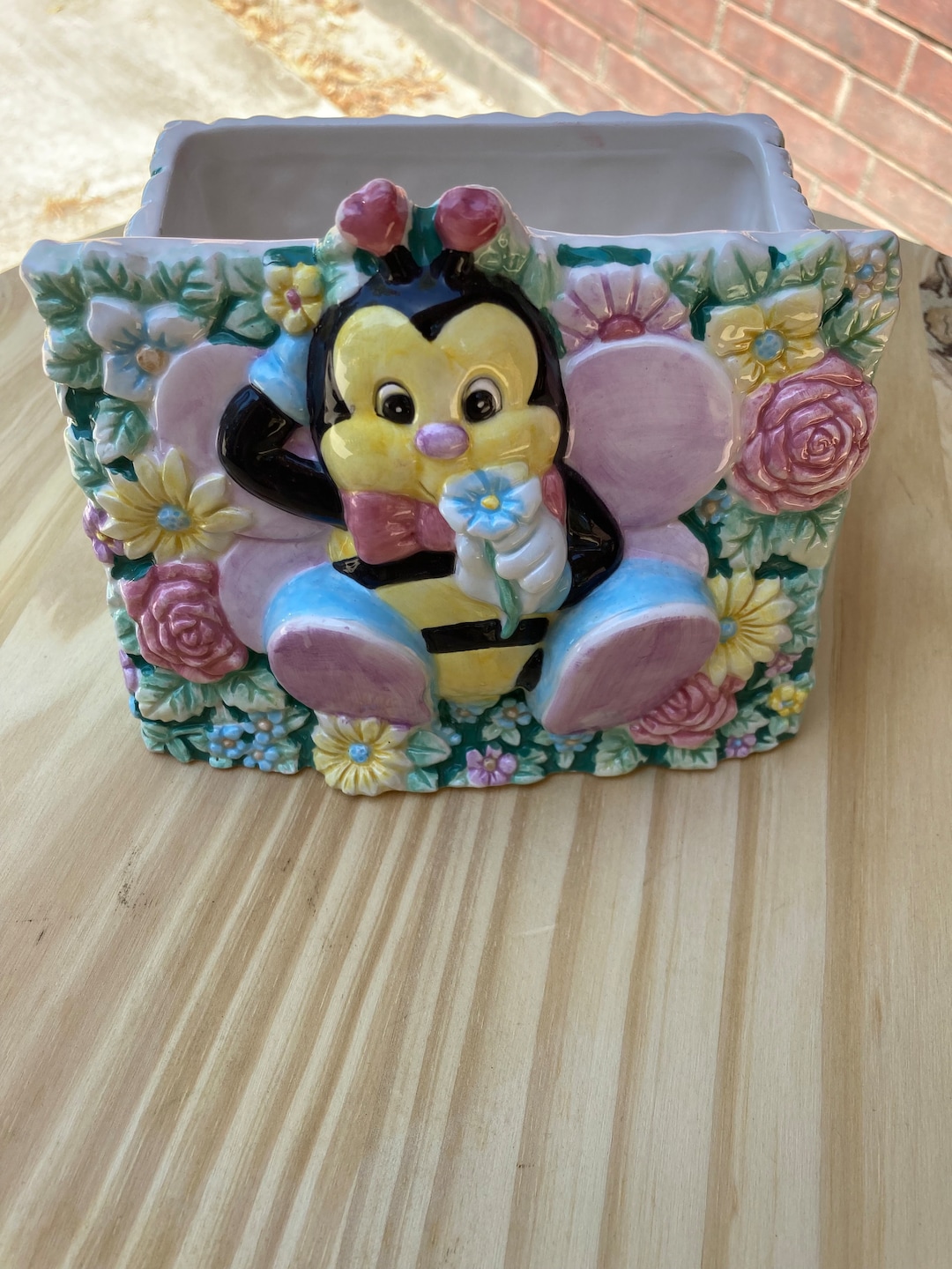 Napco Bumblebee Planter, Colorful Flowers, Baby Shower Gift, Home Decor ...