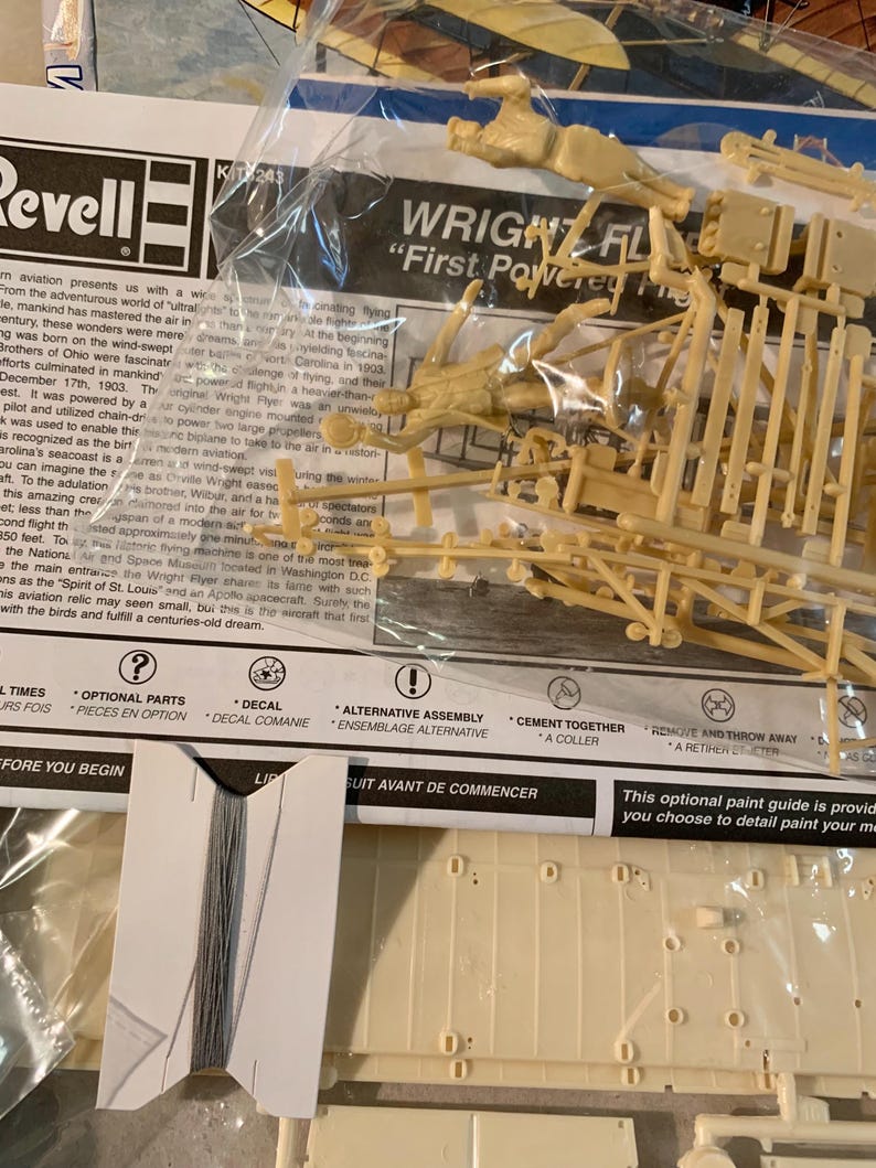 2004 100th Anniversary Aircraft Model Kit No 5243 Wright Flyer "first ...