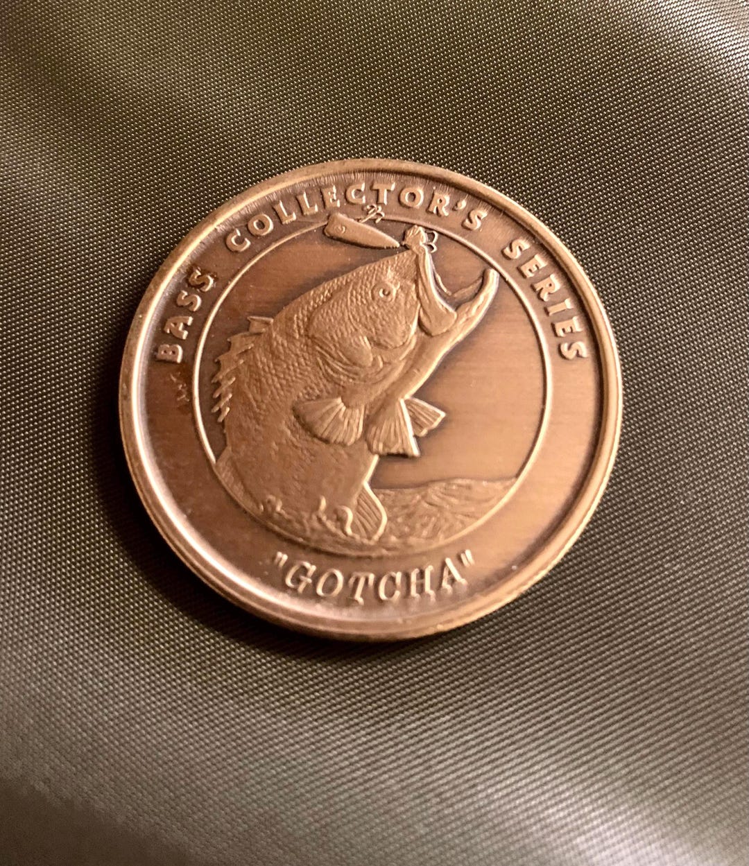 Bass Collector's Series "gotcha" Coin, Largemouth Bass Design Coin ...