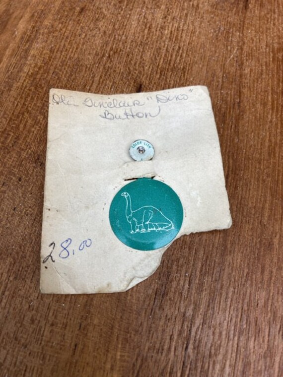 Rare Old Sinclair “Dino” Dinosaur Button, Color Lith,… - Gem