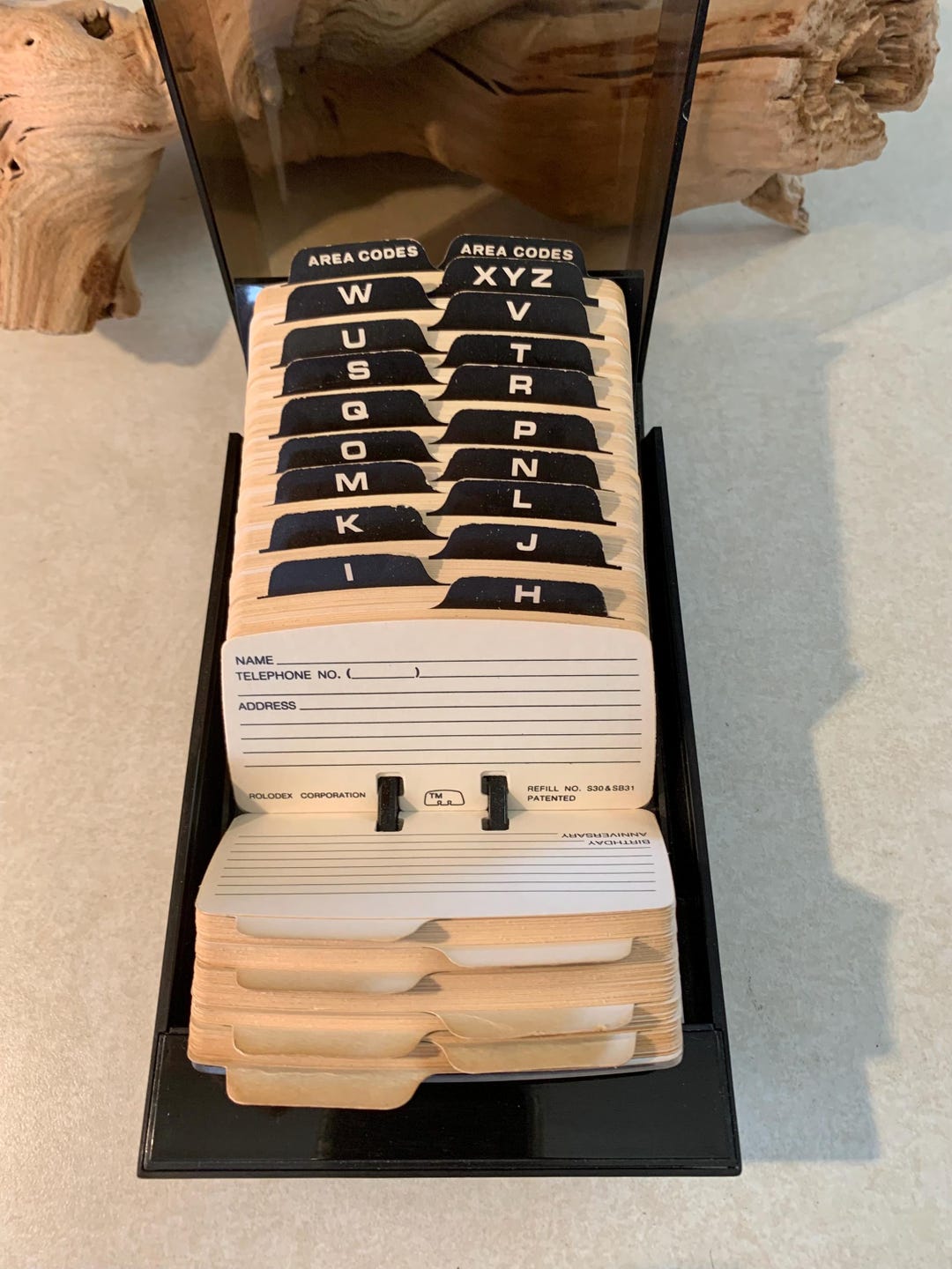 Vintage Rolodex S500C Covered Phone Address Complete File System ...