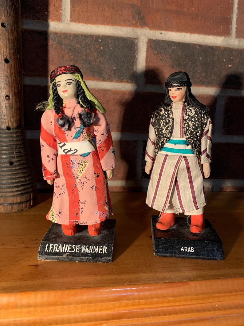 Vintage Porcelain Middle East “lebanese Farmer & Arab” Dolls in ...