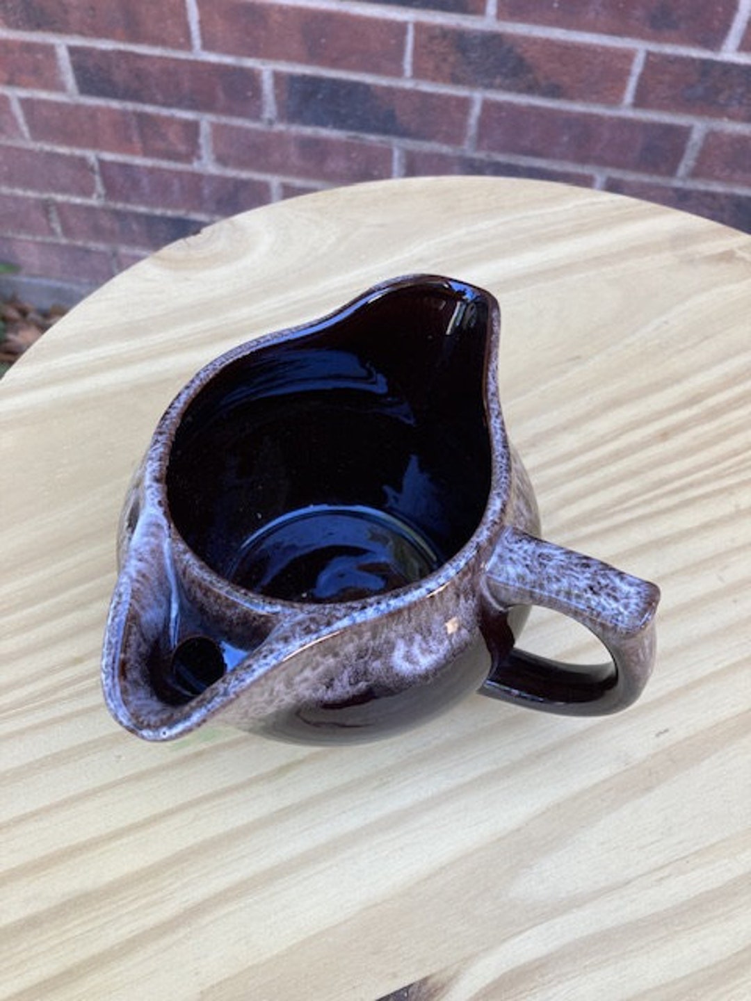 Vintage Double Sprout Japanese Clay Pottery Creamer Hickory - Etsy