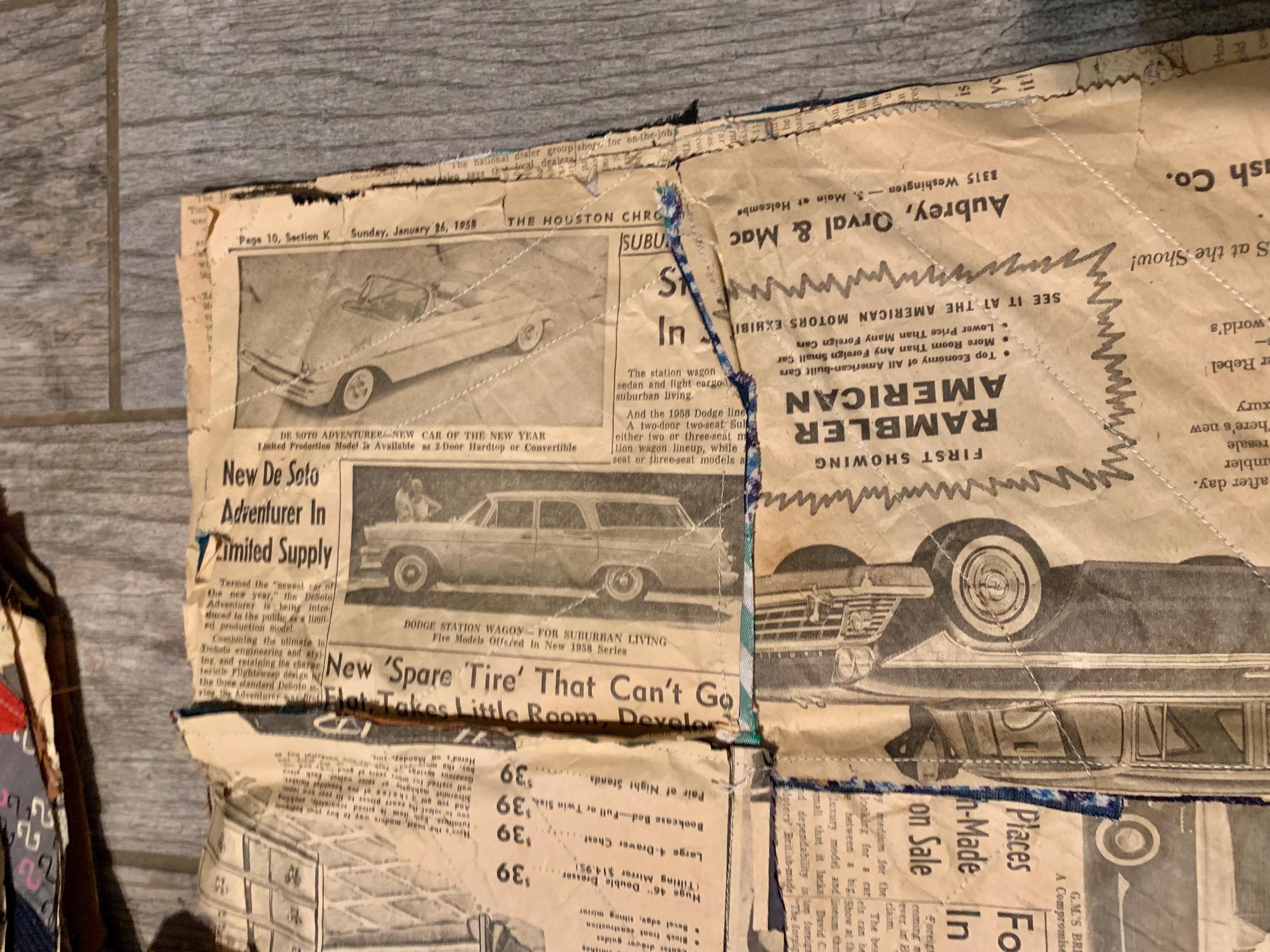 1958 Quilt Blocks With Original Patterns, Dated Proof of Authenticity ...