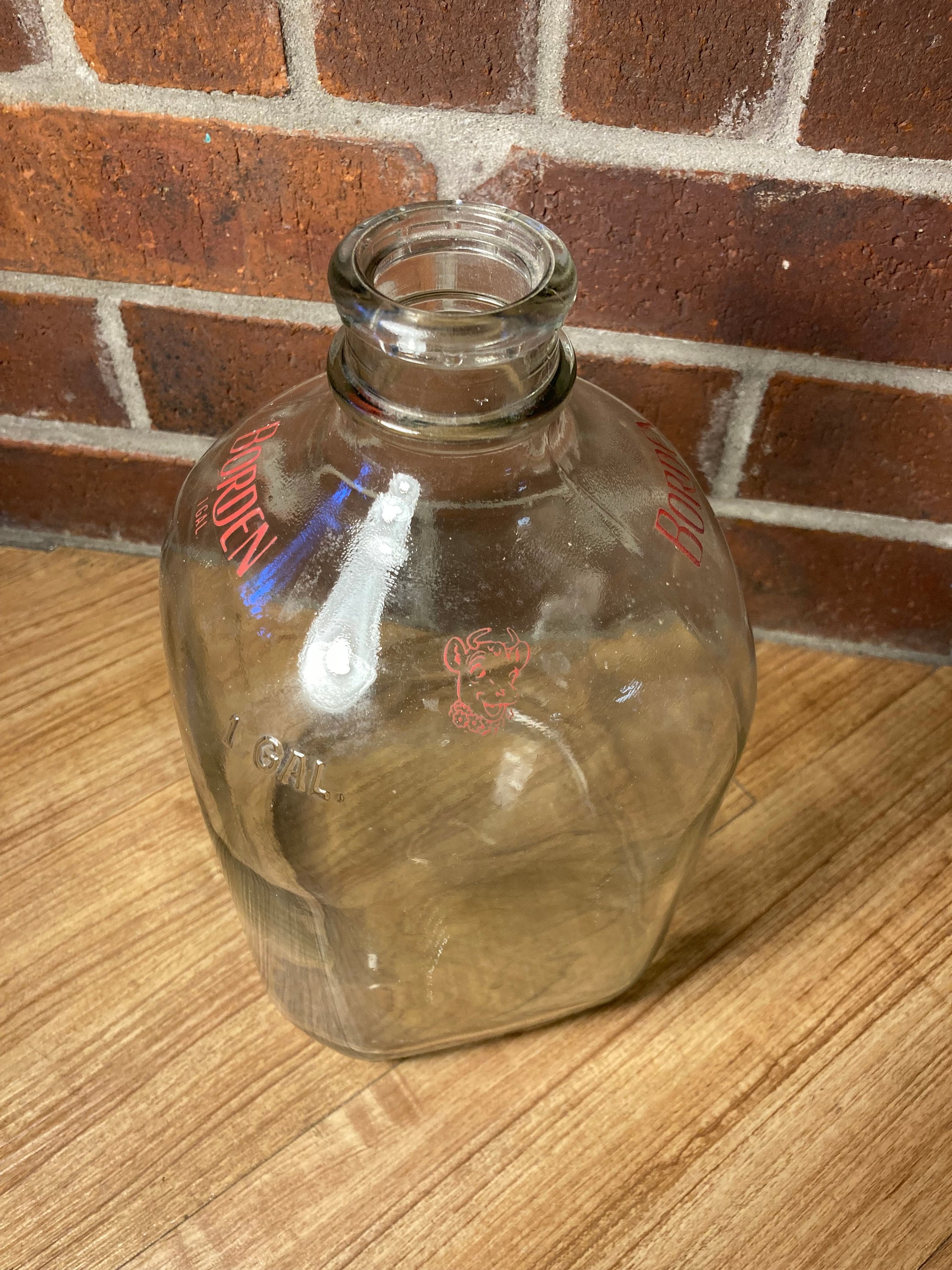 Borden’s Elsie the Cow Gallon Milk Jug, Gallon Square Milk Bottle - Etsy