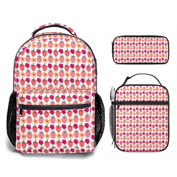 Strawberry School Bag - Etsy