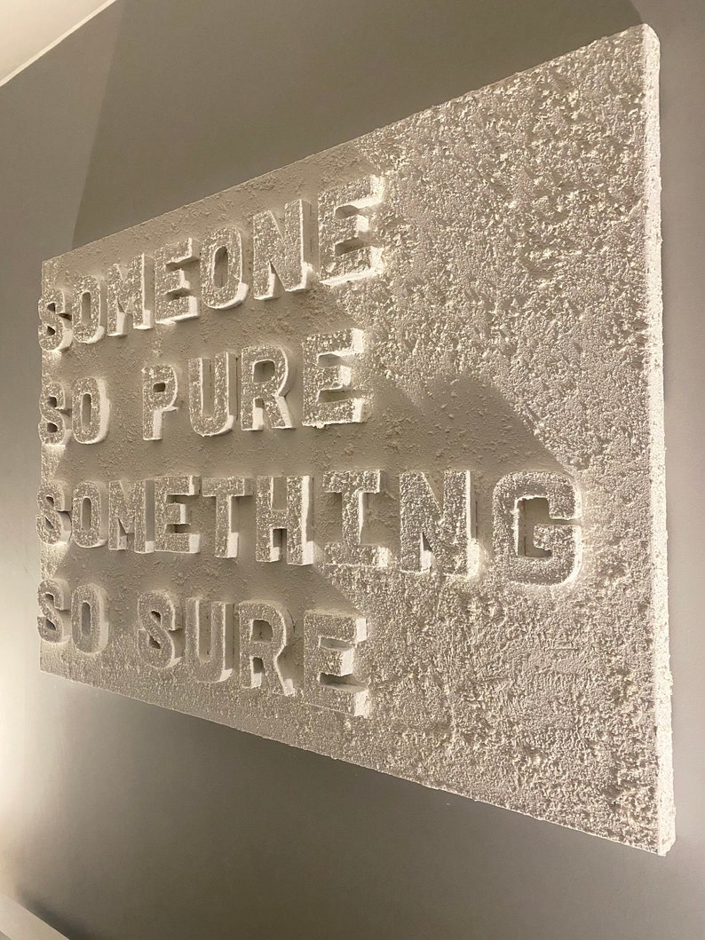 Textured Lyric/quote Wall Art - Etsy