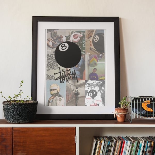 Stussy 8 Ball Poster - Etsy