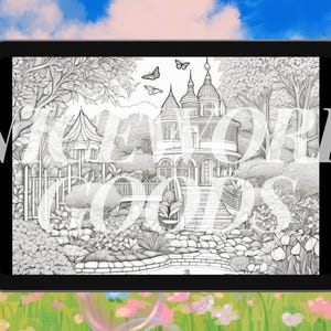 Whimsical Nature: A Serene Garden Coloring Collection - Etsy