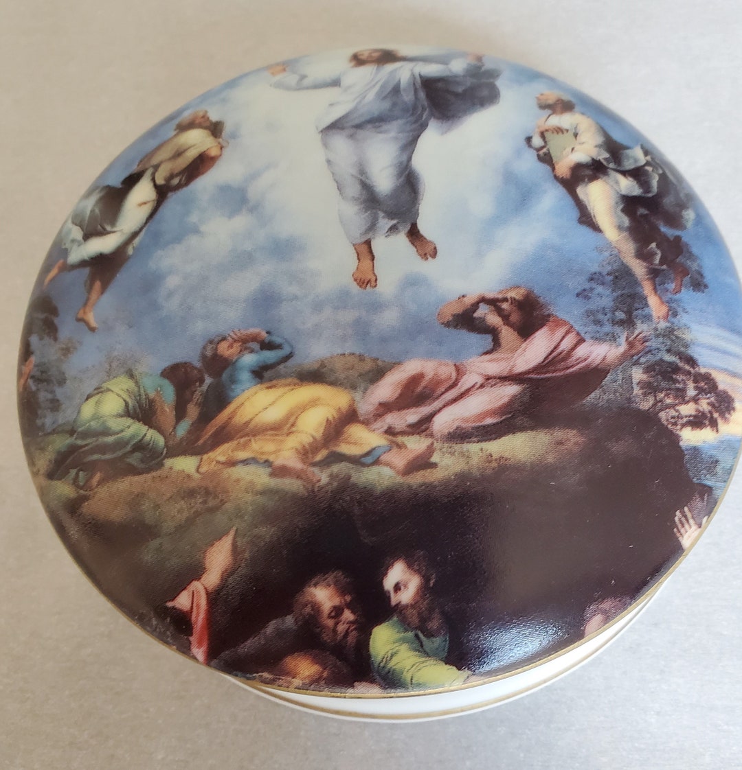 Trinket Box Vatican Museum Porcelain Reproduction by Raffaello Sanzio ...