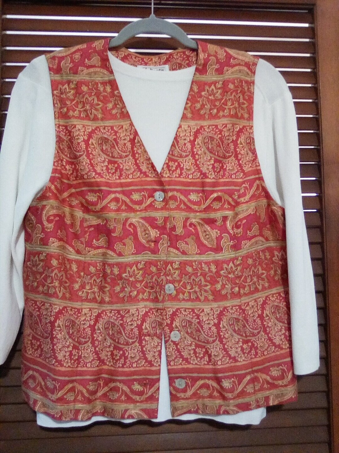 Talbots Women's Vest Vintage Pattern and Design - Etsy