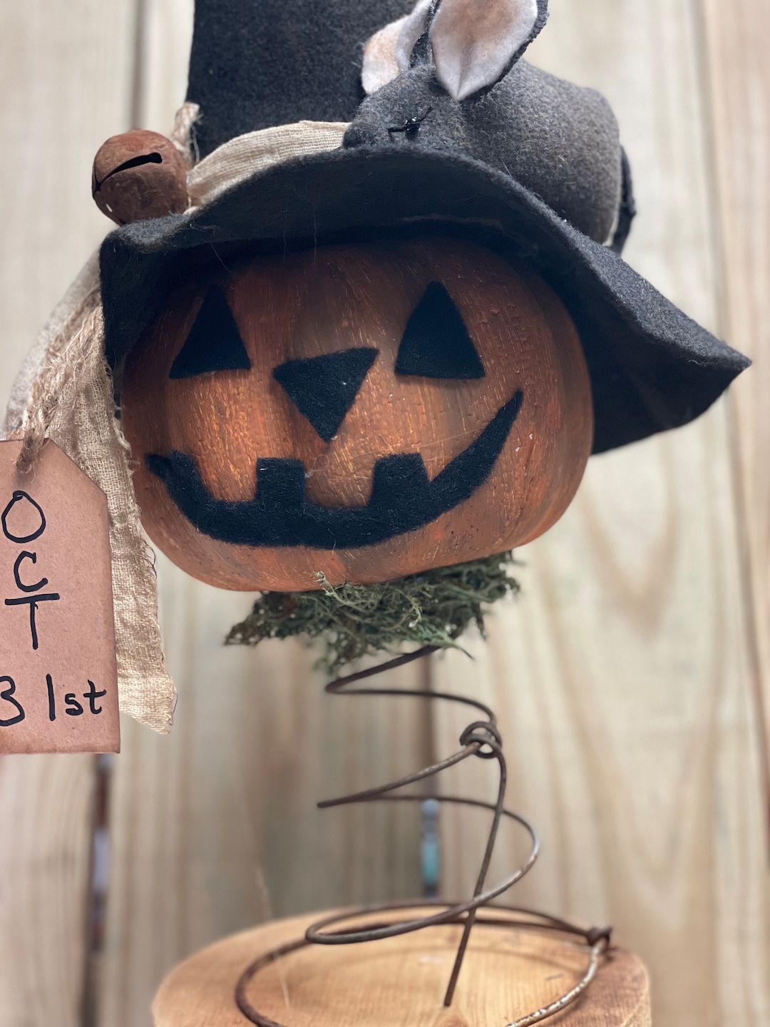 Primitive Witch Hat Decor. Pumpkin Decor. - Etsy