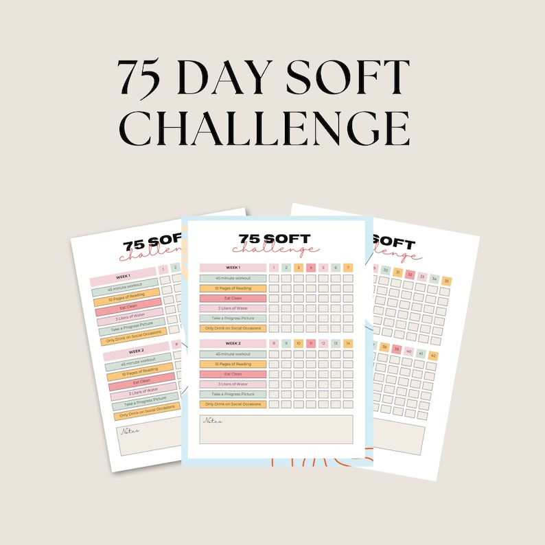 The 75-day Soft Challenge - Etsy