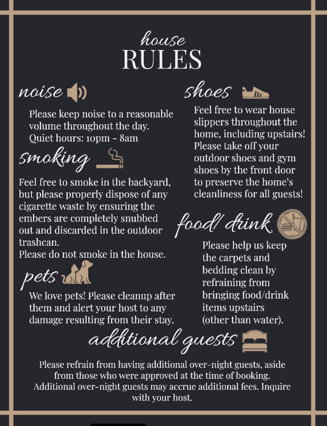 Airbnb Welcome Book Template: Welcome Page, House Rules, Local ...