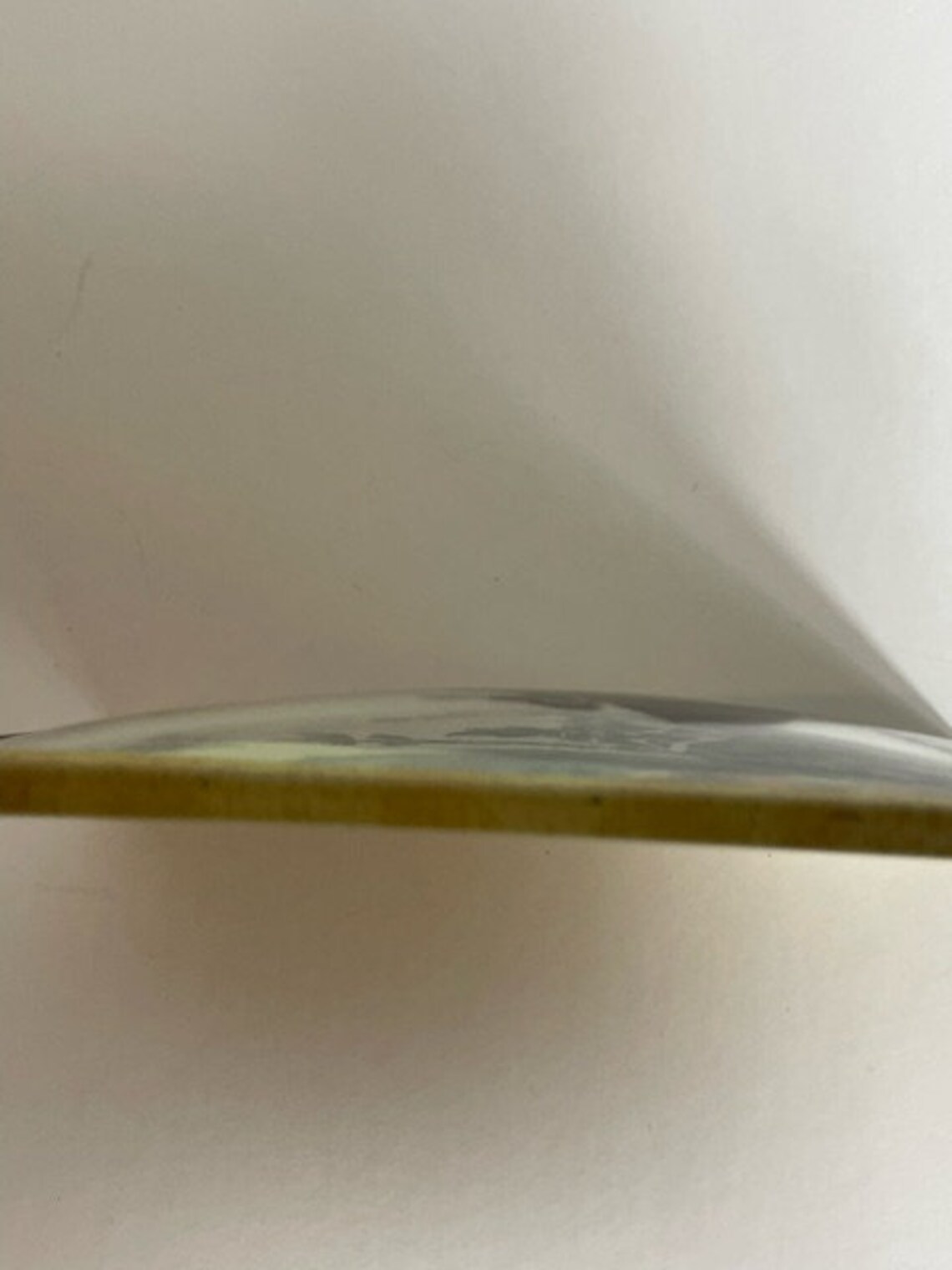 Vintage Convex Glass Reverse Painted Silhouette Spring Courting Scene ...