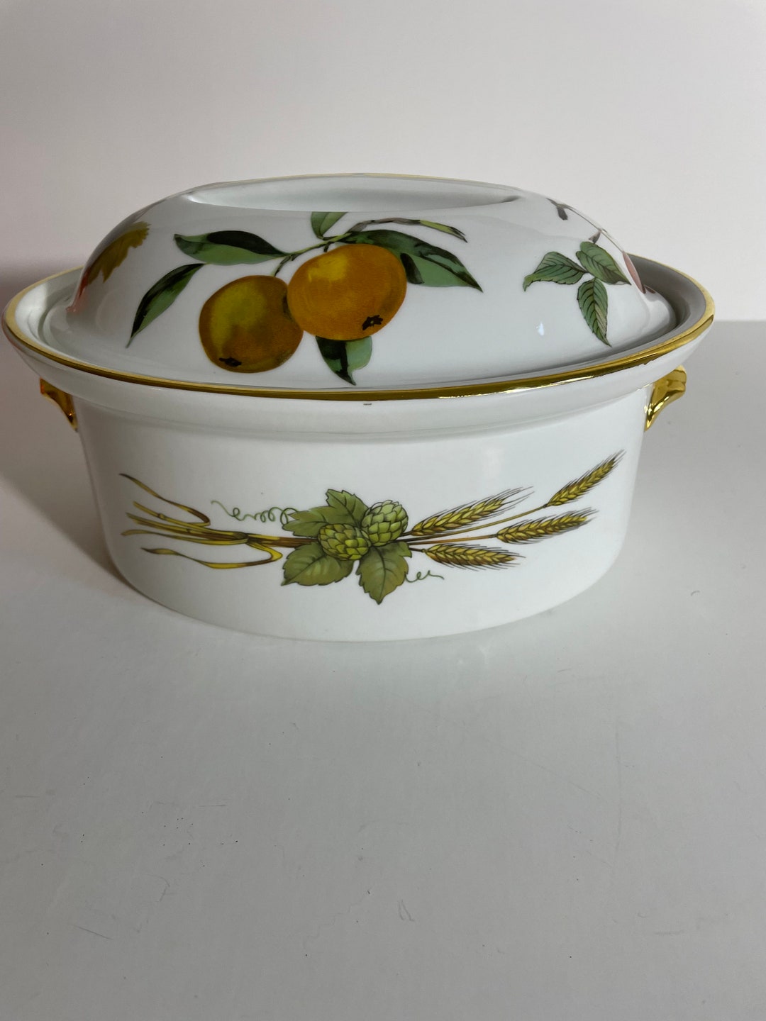Vintage Royal Worcester Evesham Oblong Covered Casserole Dish - Etsy