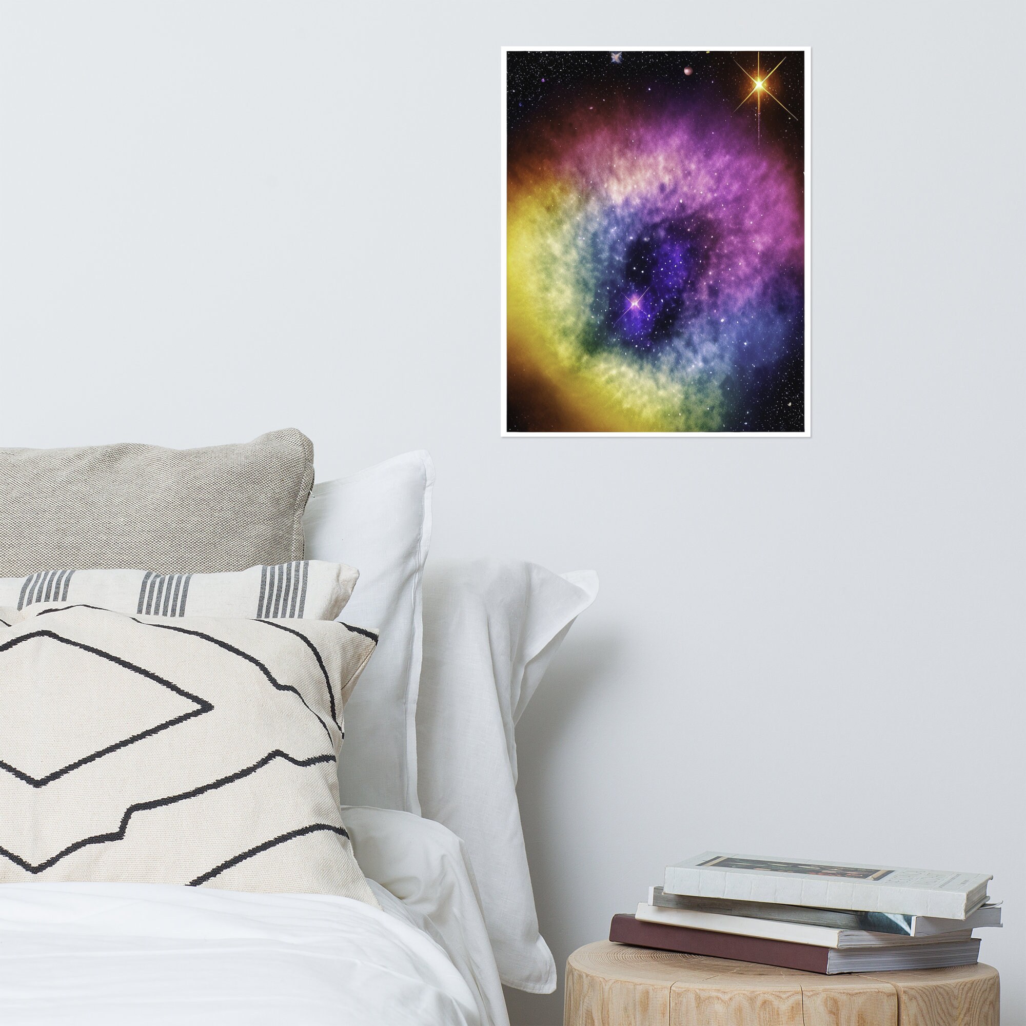 Galaxy Nebula Art Stunning Space Wall Decor Colorful Nebula Wall Art ...