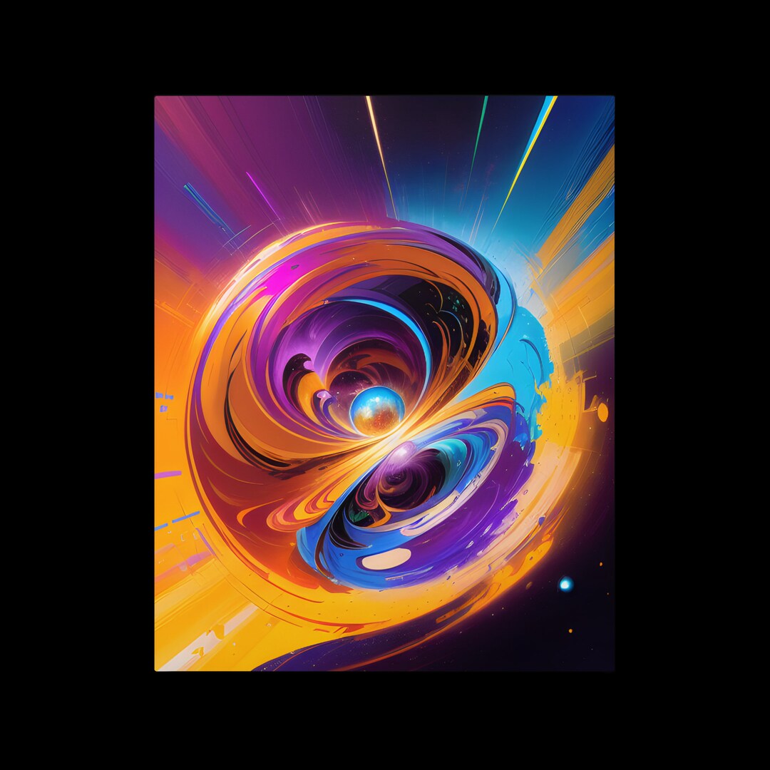 Dynamic Space Art for Contemporary Decor Radiant Pride Art for Modern ...