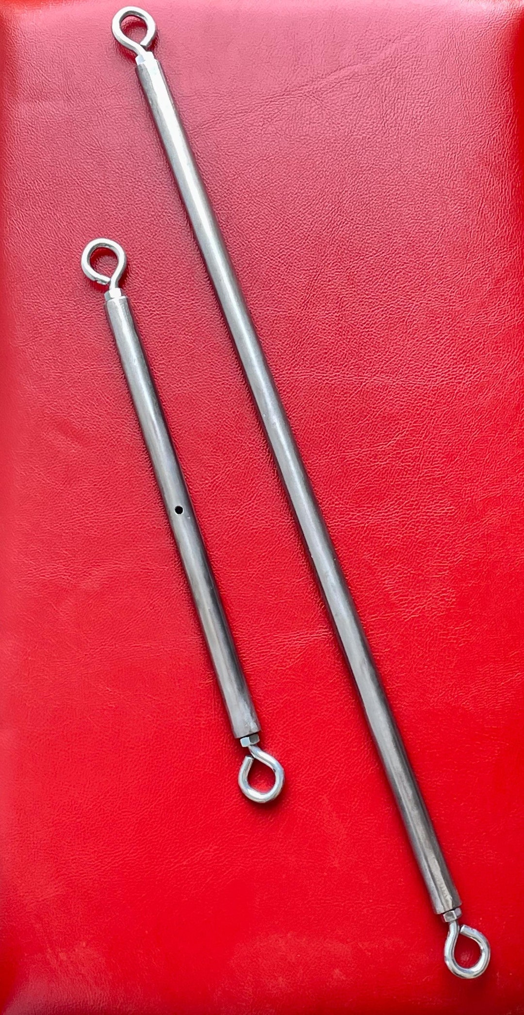 Spreader Bar Restraint, BDSM Bondage Modern, Steel Metal, Eye Bolt ...