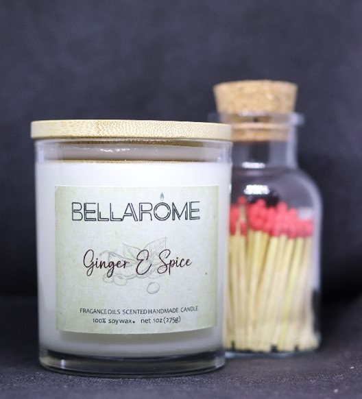 Ginger and Spice/ Ginger Flavor/ginger Candles / Kitchen Ginger Candle ...