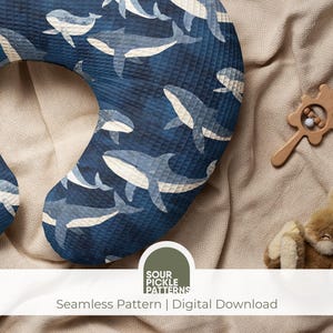 Whale Digital Pattern, Seamless Ocean-inspired Design for Creative ...