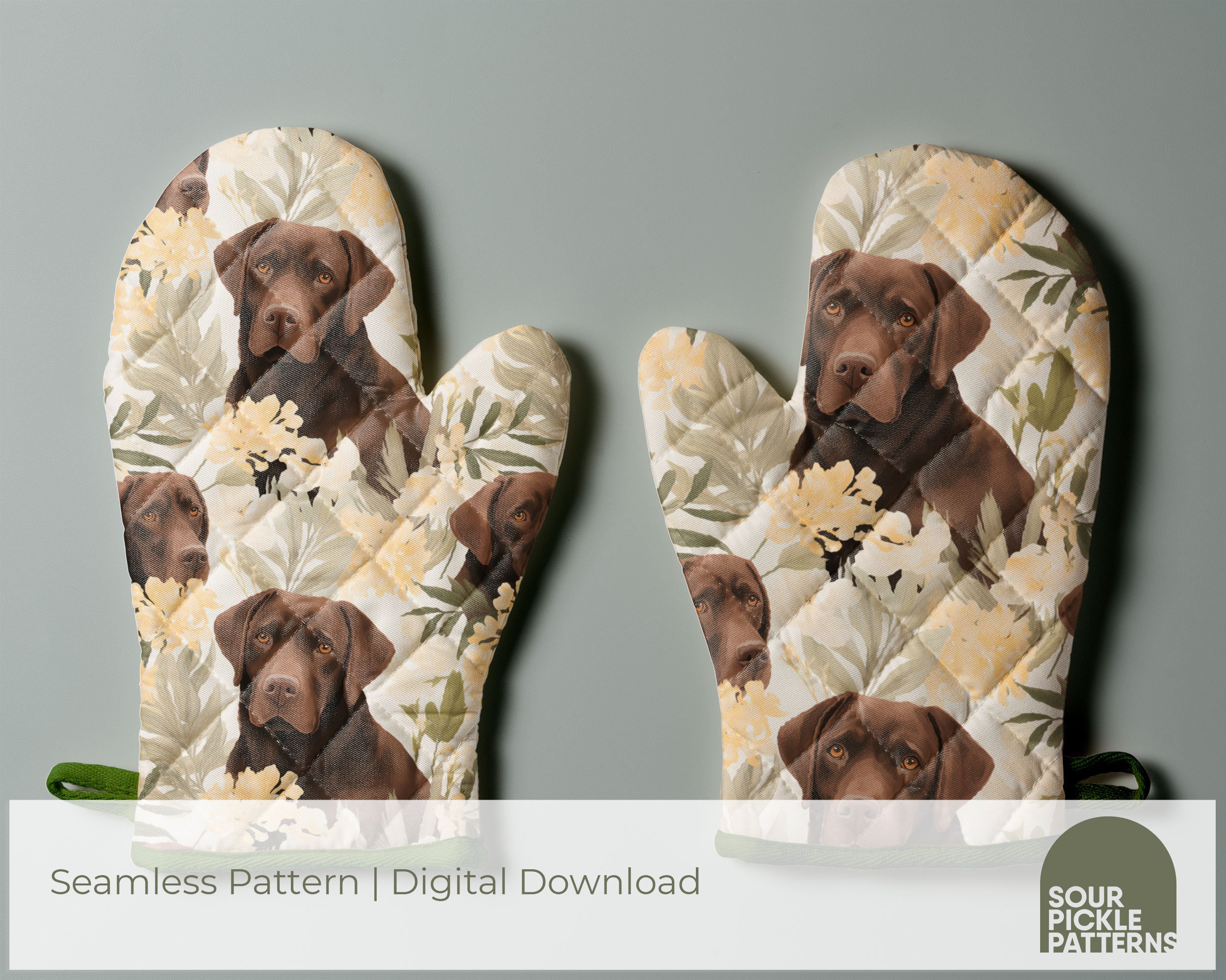 Chocolate Lab Digital Paper, Brown Labrador Retriever Jpg, Seamless ...