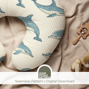 Digital Dolphin Pattern for DIY Projects, JPG File - Etsy