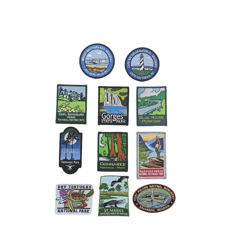 North South Carolina Congaree Harper Ferry WV Dry Tortugas FL Pulaski ...