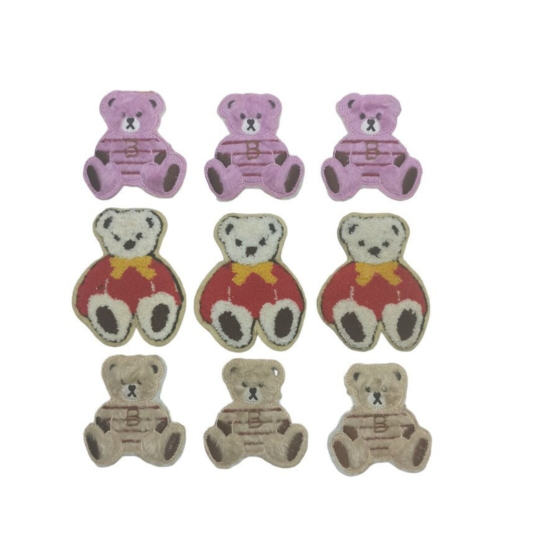 Teddy Bear Patches 1 or 3pc Iron or Sew on Embroidered for Jacket Hat ...