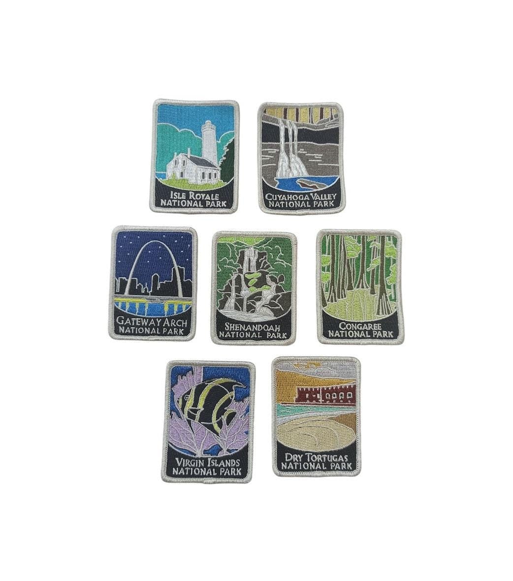 National Park Patch Isle Royale MI Cuyahoga Valley Gateway Arch ...