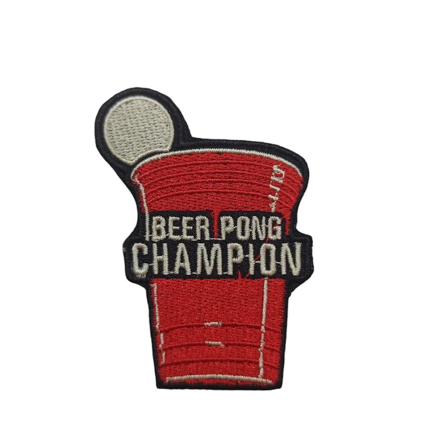 Beer Pong Champion Red Solo Cup Drinking Game Patch Iron or Sew on ...