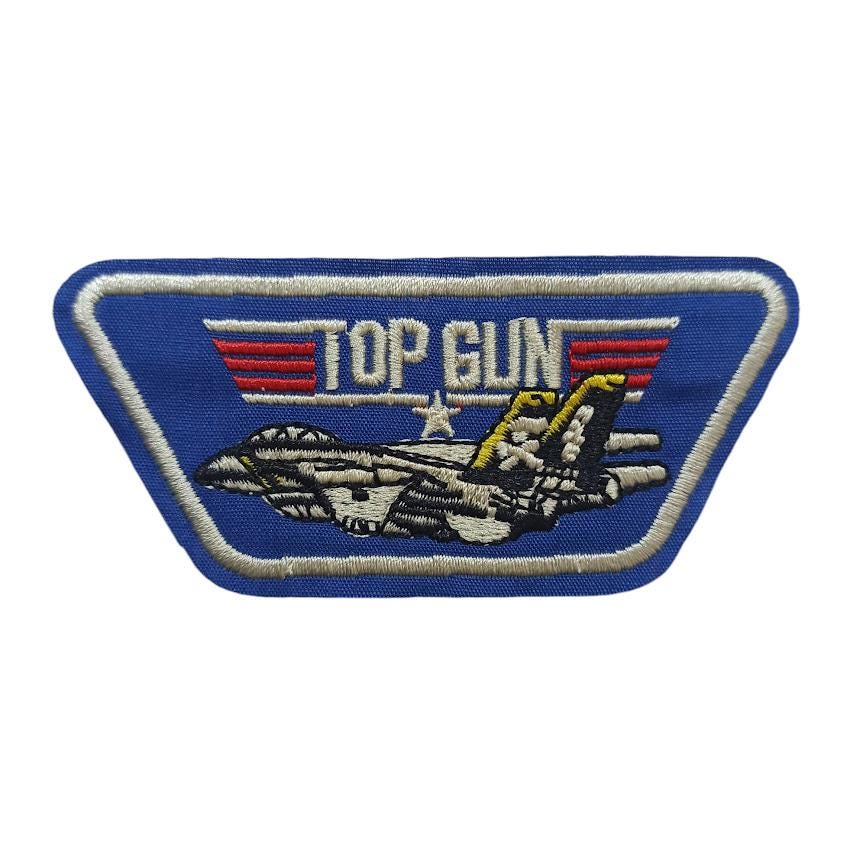 Top Gun Patch Jet Fighter Pilot Maverick Iron or Sew on Embroidered ...